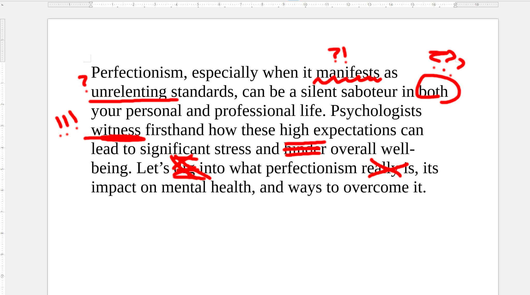 Overcoming Perfectionism - Personal Psychology